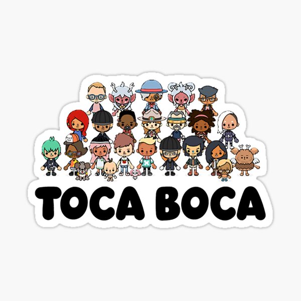 "toca boca " Sticker for Sale by GeminiMoonArtLT | Redbubble