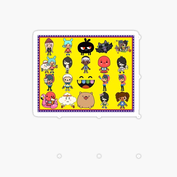 "toca boca " Sticker for Sale by GeminiMoonArtLT | Redbubble