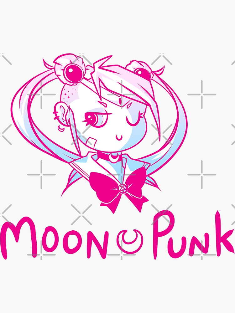 "Moon Punk" Sticker for Sale by JekyllDraws | Redbubble