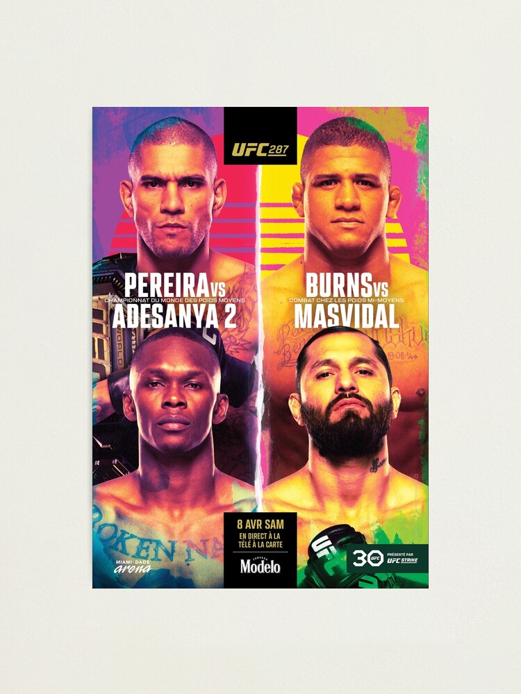 "UFC 287 MIAMI OFFICIAL: Pereira Vs Adesanya 2: Masvidal Vs Burns ...