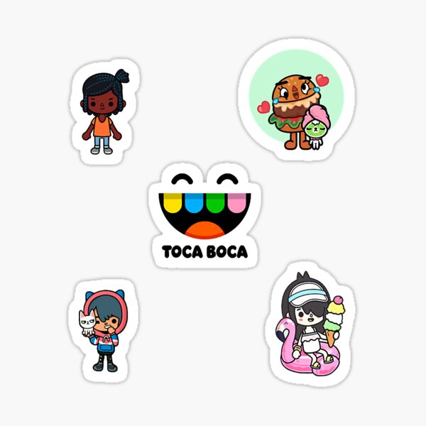 "pack de toca boca Copy" Sticker for Sale by GeminiMoonA | Redbubble