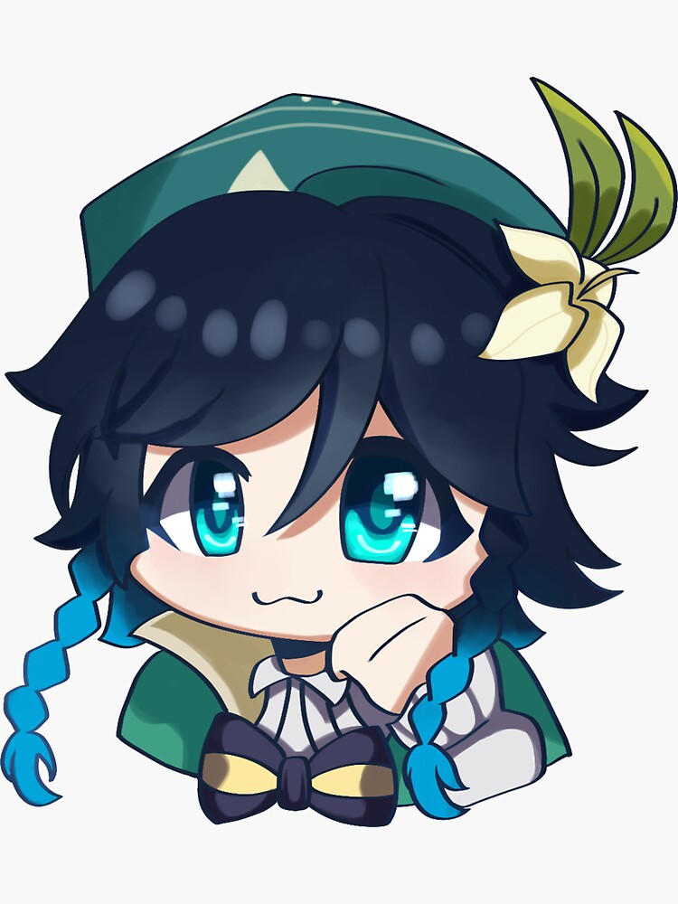 "Chibi Venti" Sticker for Sale by PasteliBudgie | Redbubble