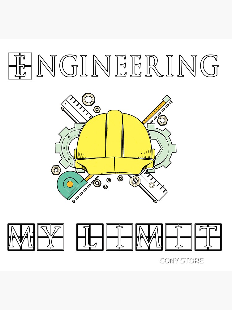 "Engineering My Limit" Sticker for Sale by CONY-STORE | Redbubble