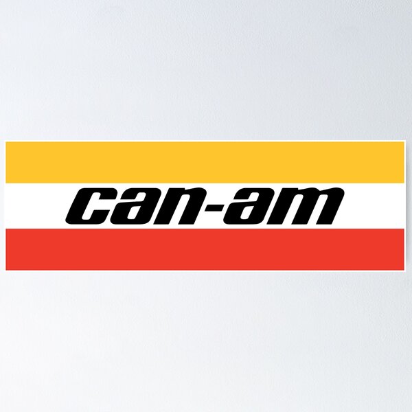 "Can-Am Retro Logo" Poster for Sale by carvdecarv | Redbubble