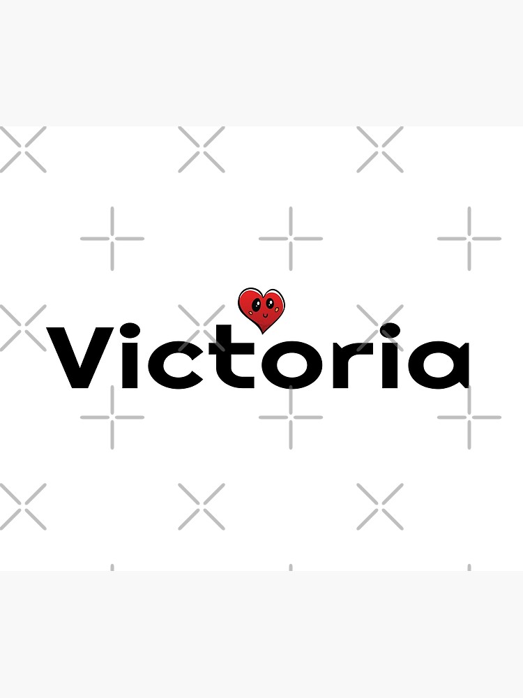 "Victoria Cute Heart My Name Name Victoria" Tapestry by ProjectX23 ...