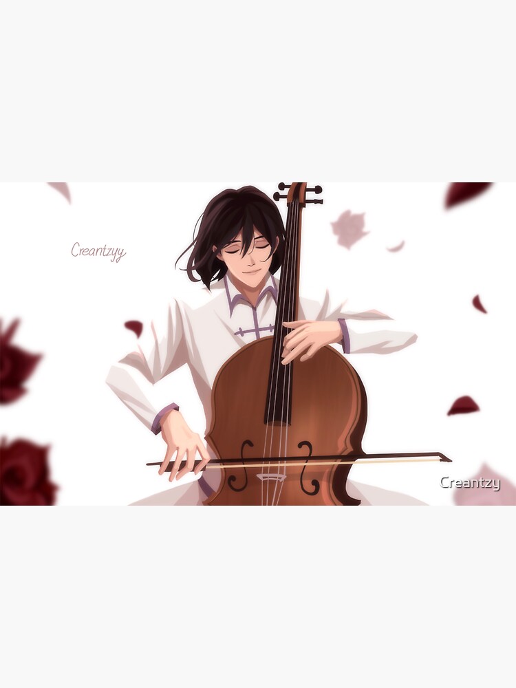 "Fyodor Dostoevsky cello" Sticker for Sale by Creantzy | Redbubble