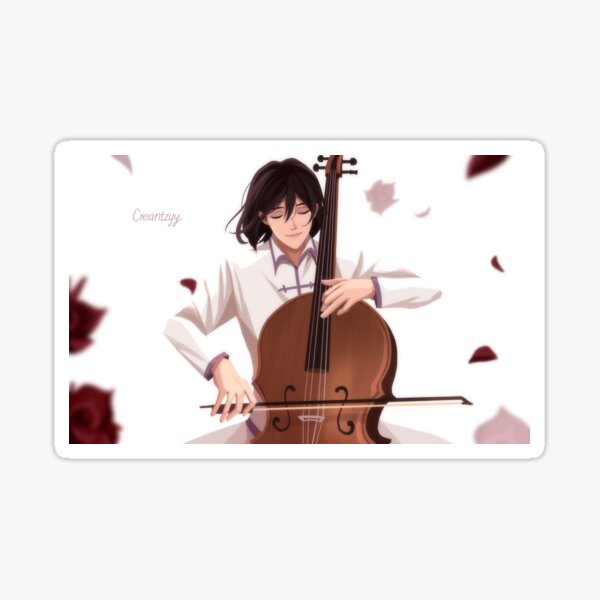 "Fyodor Dostoevsky cello" Sticker for Sale by Creantzy | Redbubble