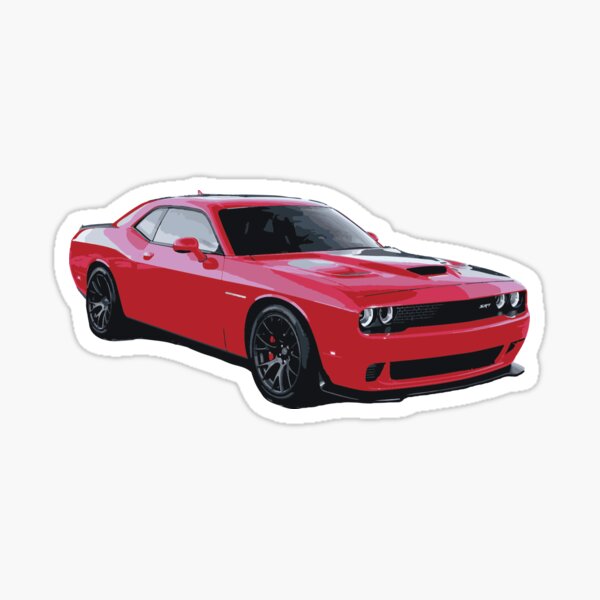 Dodge Hellcat Stickers | Redbubble