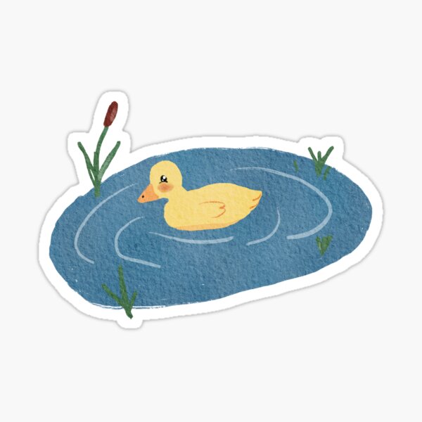 "Puddle Duck" Sticker for Sale by peacefulpainter | Redbubble