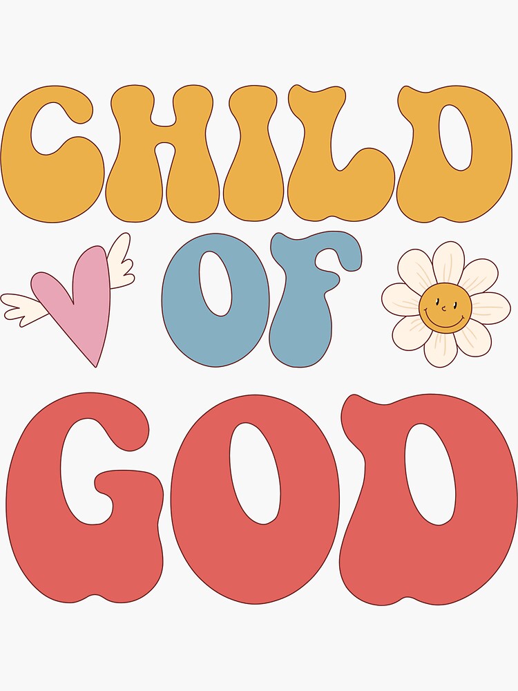 "Groovy Child of God 70s Hippie " Sticker for Sale by OliviaGbyKyro ...