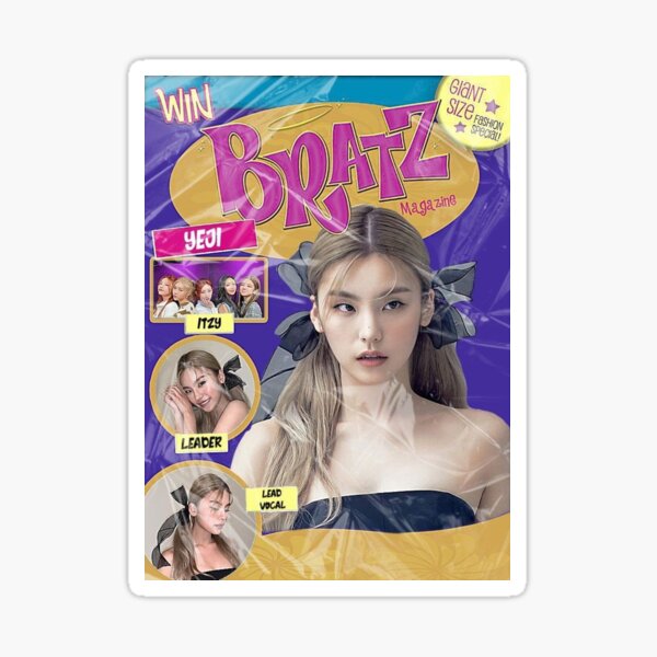 "ITZY YEJI BRATZ ÉDITION " Sticker for Sale by Big Tiddie Committee ...