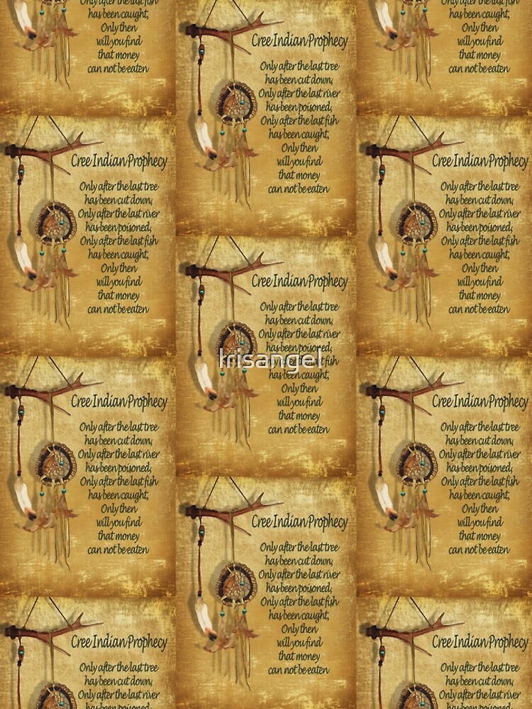 "Native American Indian "Cree Prophecy"" Leggings for Sale by Irisangel ...