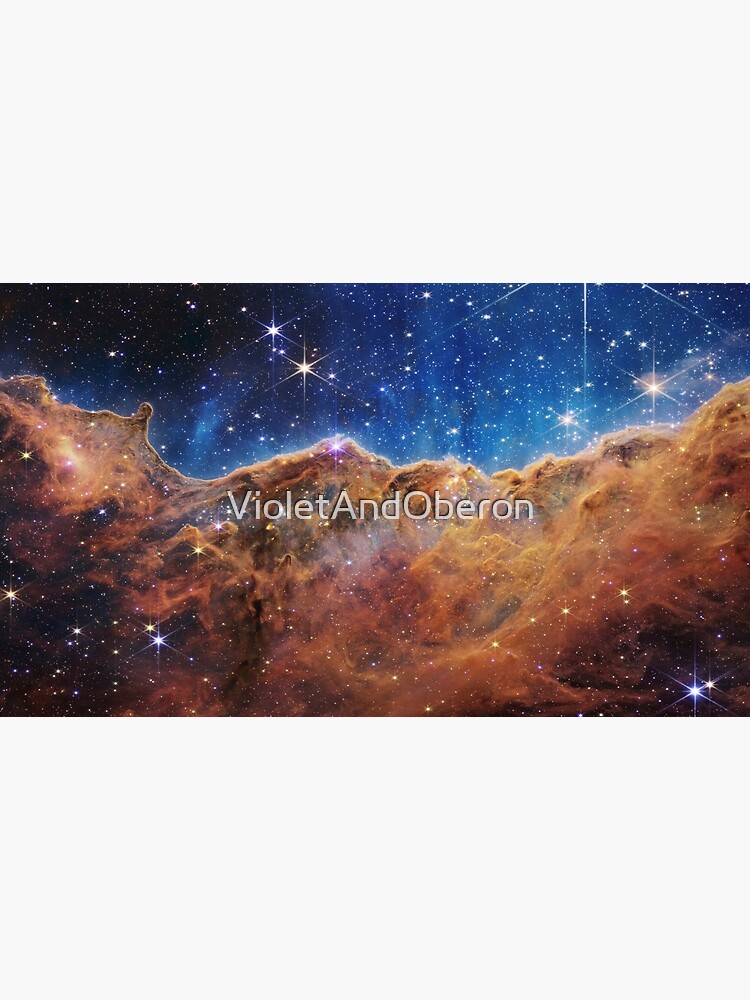 Cosmic cliffs in the Carina nebula from James Webb Space Telescope Premium Matte Vertical Poster ...