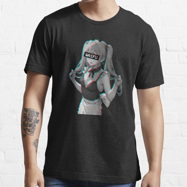 "Power Anime Waifu Aesthetic" T-shirt for Sale by simouser | Redbubble ...