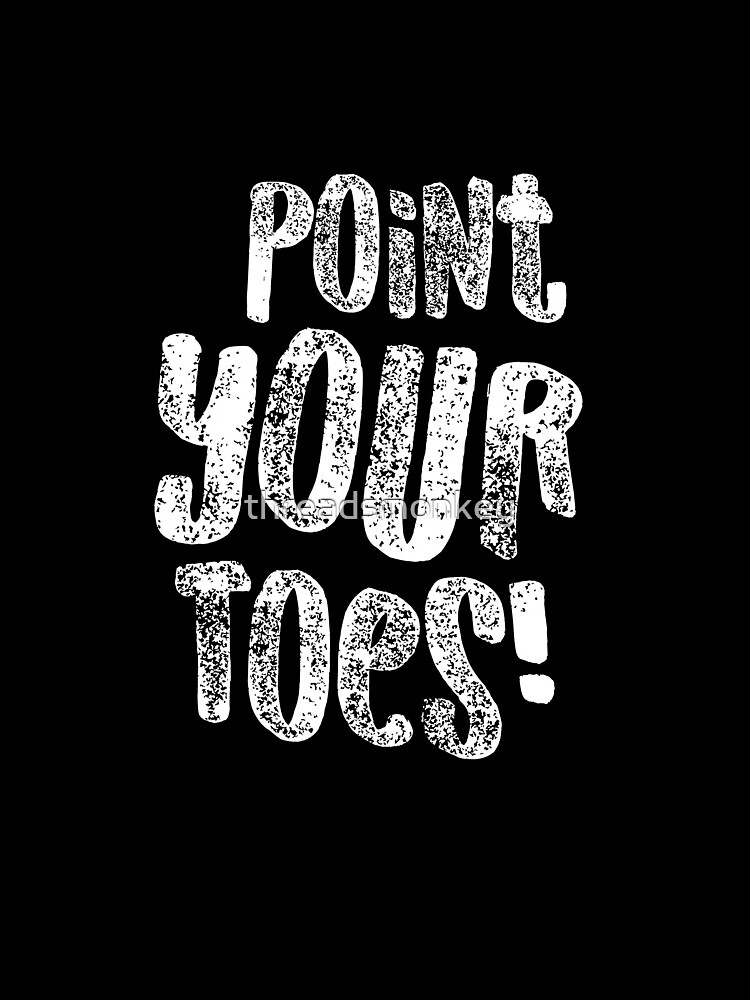 "Point Your Toes White Gymnastics Shirt for Gymanst, Cute Gift ...