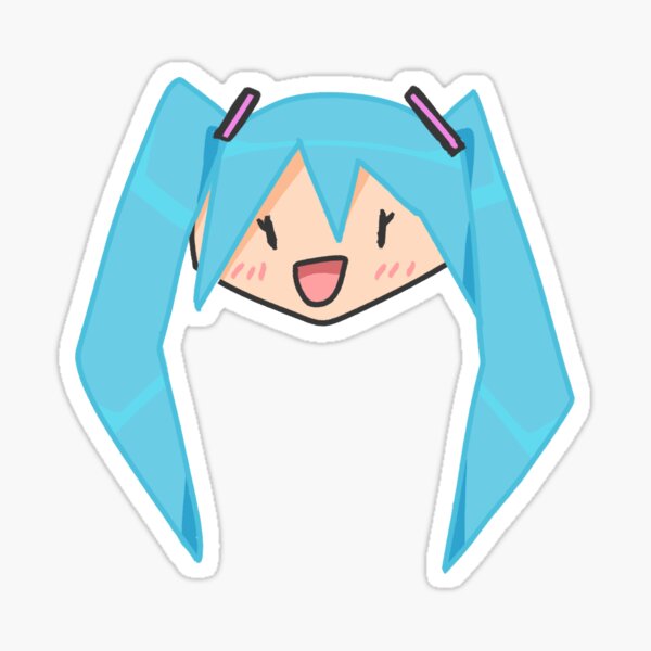 "silly chibi hatsune miku" Sticker for Sale by TheFreshness | Redbubble