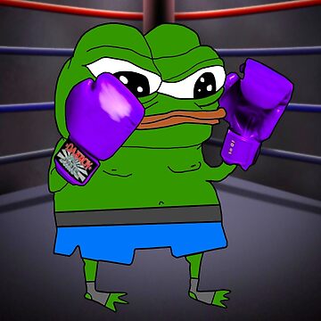 "Rare Boxer Pepe" Sticker for Sale by Slav-Art | Redbubble