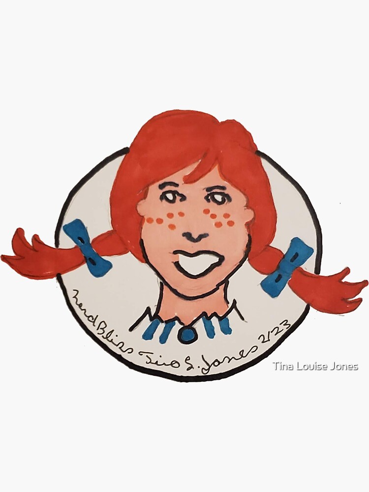 "Wendy's Logo " Sticker for Sale by Tina Louise Jones | Redbubble