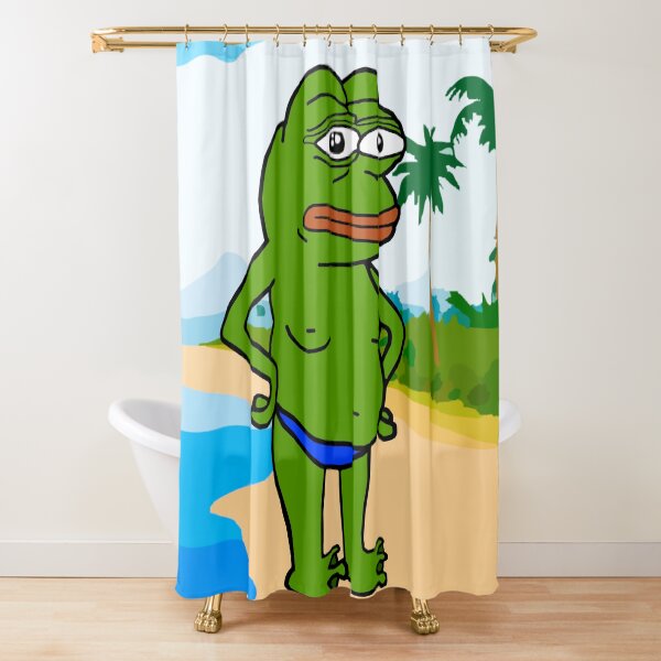 "Speedo Pepe Strandbody" Duschvorhang von Slav-Art | Redbubble