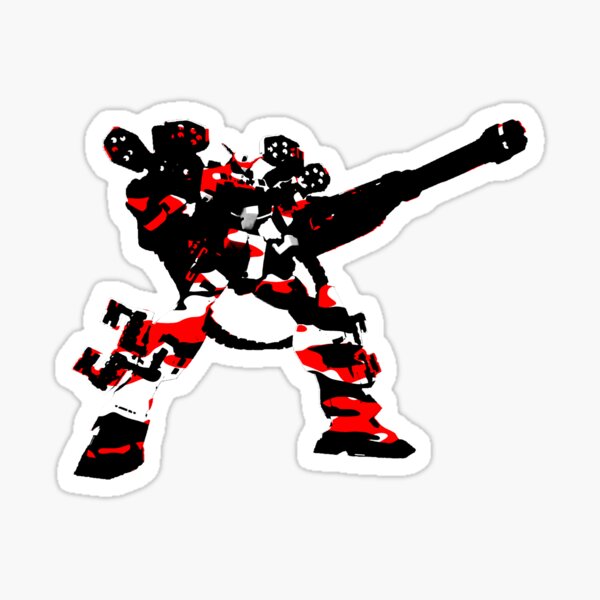 "Heavy Arms in Red" Sticker for Sale by DarkwingDave | Redbubble