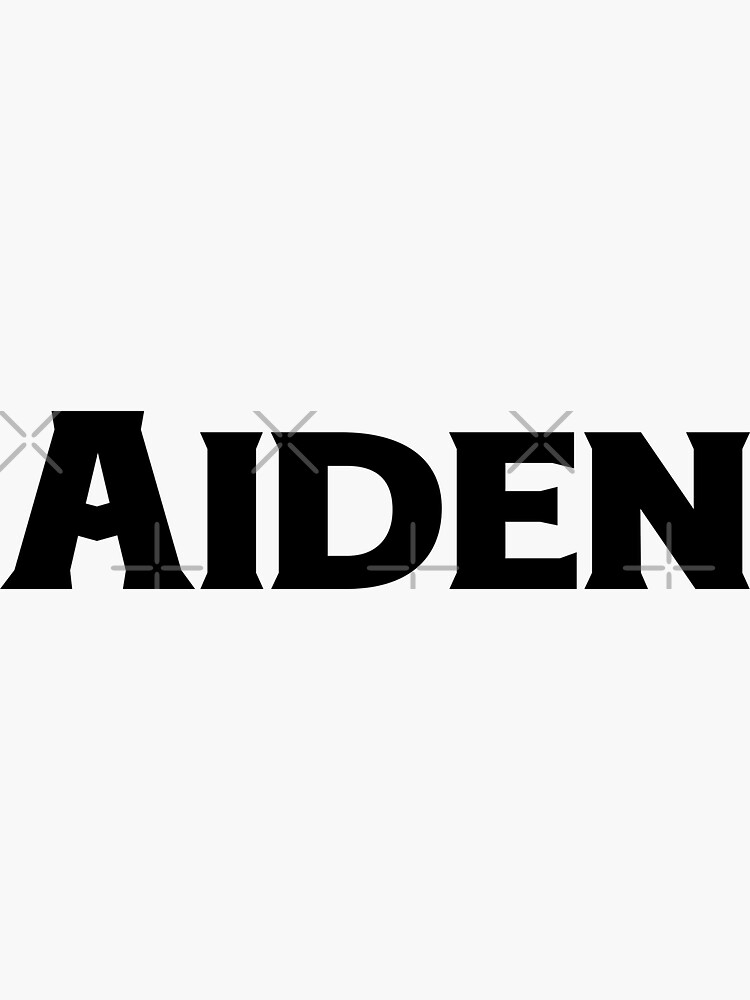 "Aiden My Name Is Aiden Inspired " Sticker for Sale by ProjectX23 ...