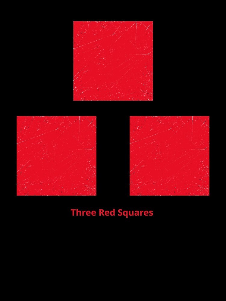 3 Red Squares Logo Bandana Ballad: Red, White & Blue