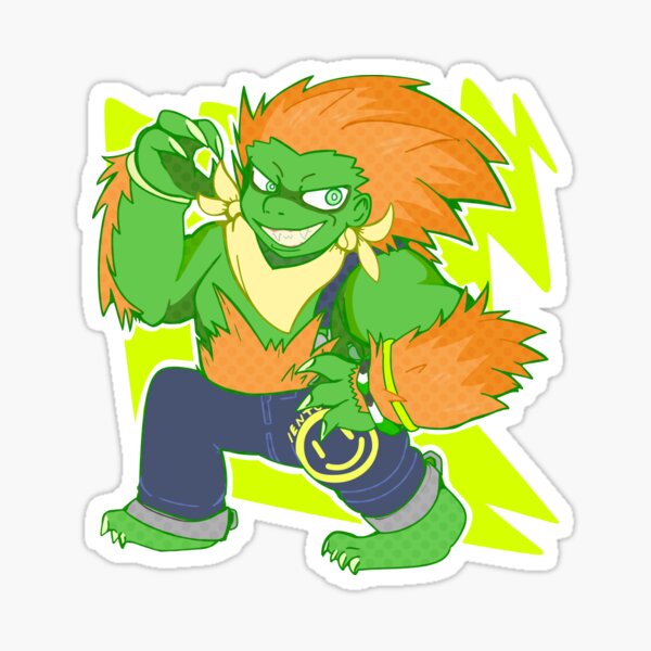 "Street Fighter: Blanka" Sticker for Sale by Wisdomeel | Redbubble