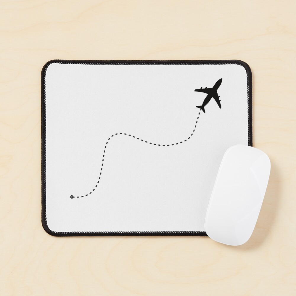 "Airplane Dotted Line" Sticker for Sale by SundownDesigns | Redbubble
