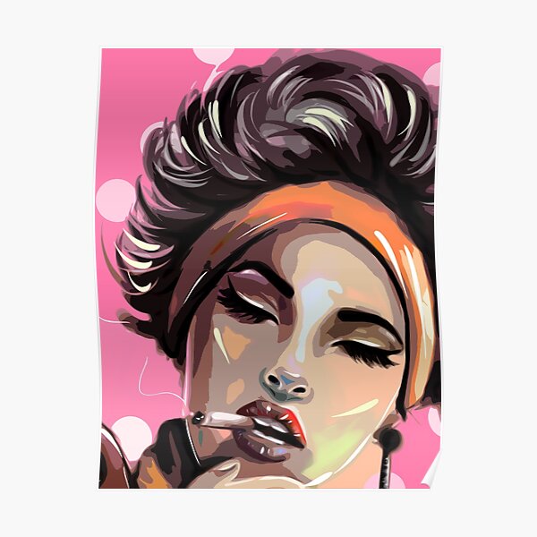 "Smoking girl" Poster by kiklop99 | Redbubble
