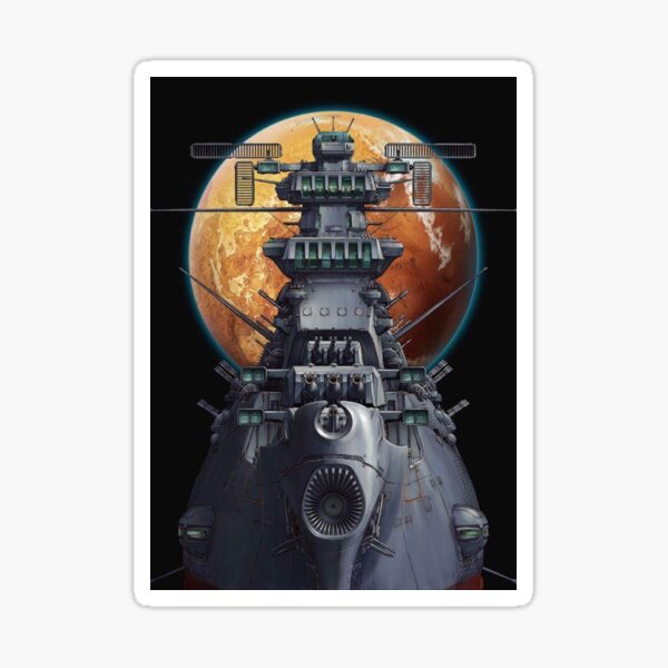 "Art Space Battleship Yamato" Sticker for Sale by Mikelarx | Redbubble