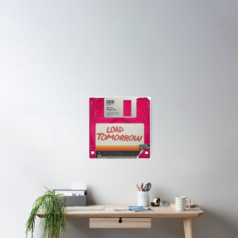 "Load Tomorrow 3.5 Floppy Disk : Red Edition" Sticker for Sale by ...