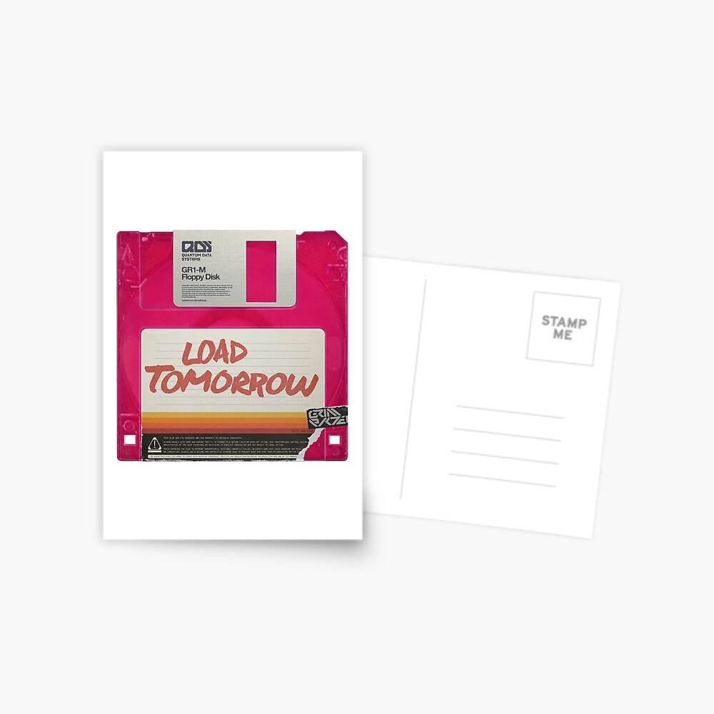 "Load Tomorrow 3.5 Floppy Disk : Red Edition" Sticker for Sale by ...