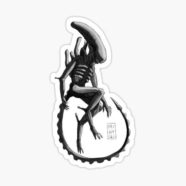 "Xenomorph Alien" Sticker by Ariane Feillens | Redbubble