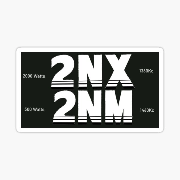 "2NX 2NM Newcastle and the Hunter White" Sticker for Sale by ...