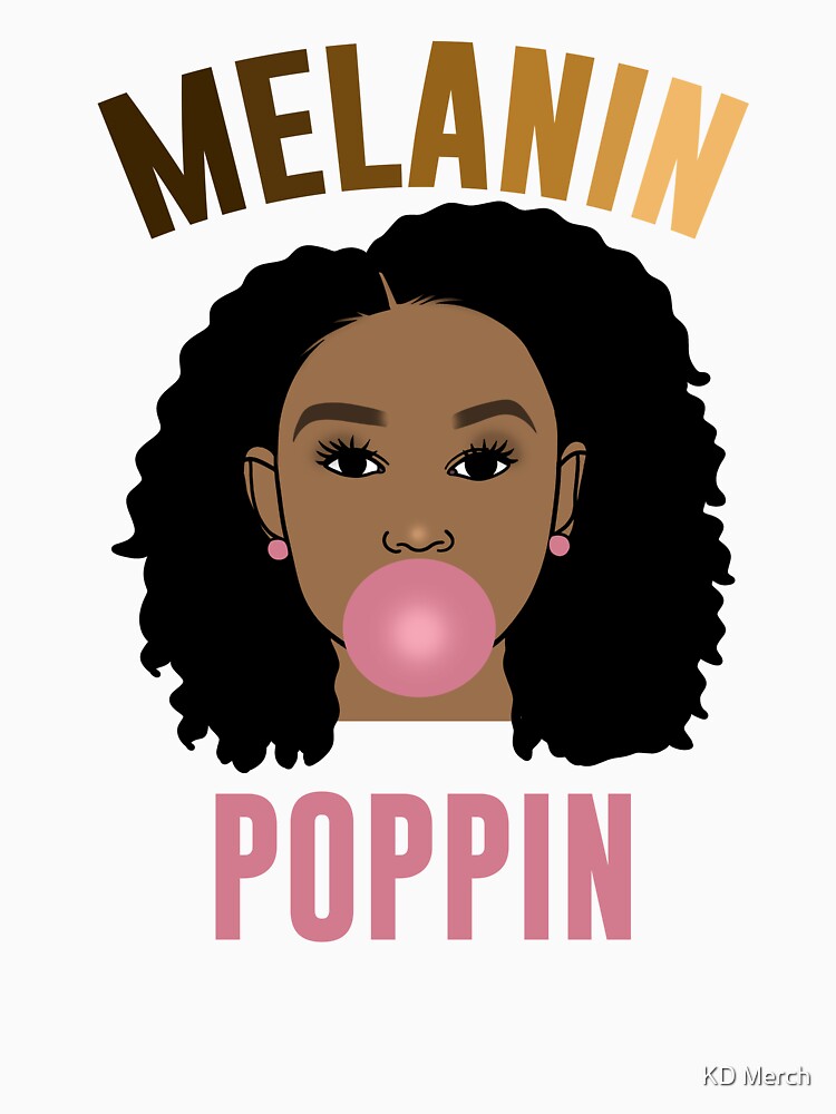 Melanin Poppin Black History Month Melanin Black Pride Essential T Shirt