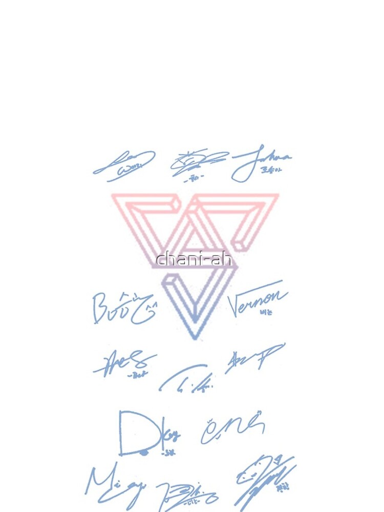 "SEVENTEEN TEEN AGE - SIGNATURE LOGO" iPhone Case for Sale by chani-ah ...