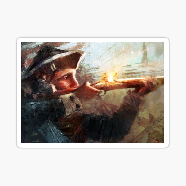 "FLINTLOCK" Sticker for Sale by SamuelDUsle | Redbubble