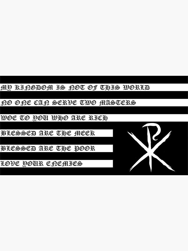 " American Flag Christian Nation Chi Rho" Sticker for Sale by ...