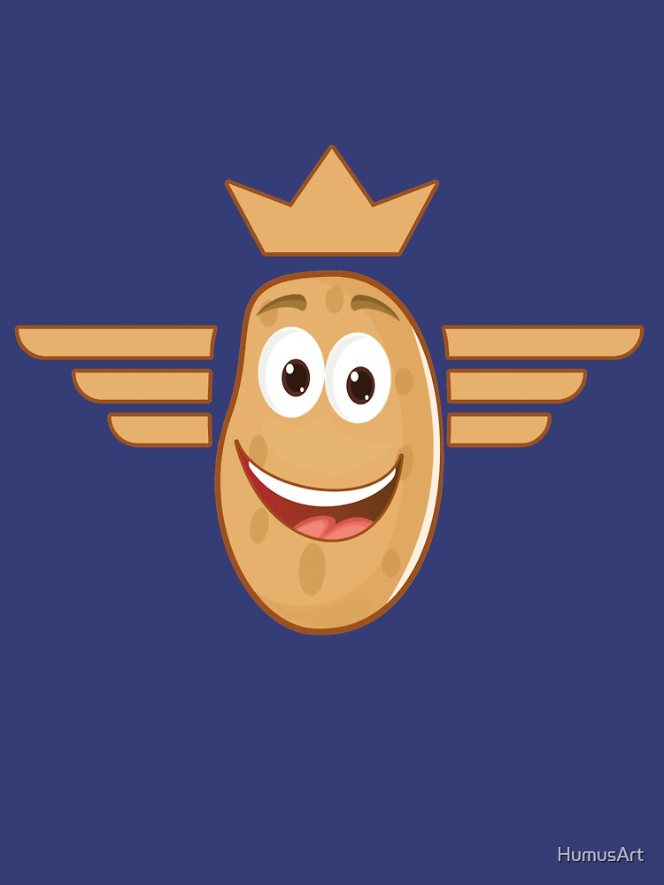 "Potato Flight Crew Wings Crown Pilot" T-shirt for Sale by HumusArt ...
