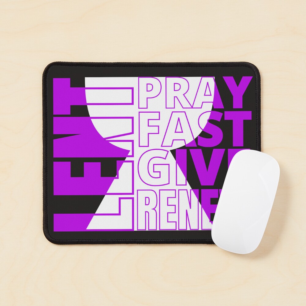 "Customized Lent Pray Fast Give Renew Designs" Poster for Sale by ...