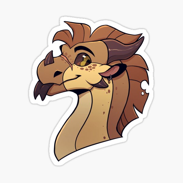 "Qibli the Sandwing | Wings of Fire" Sticker for Sale by Art-By-Fizzy ...