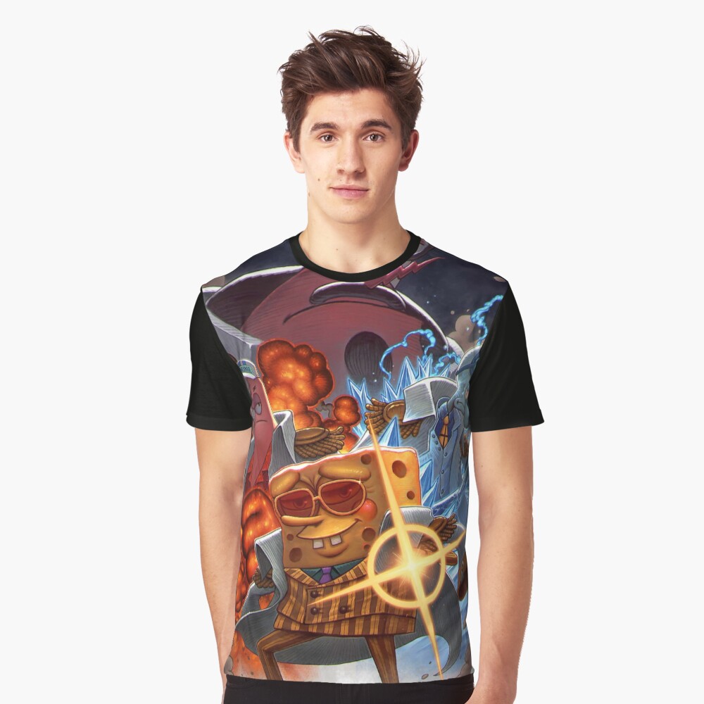 "Spongebob SquarePants Mafia Fanart Merch" Sticker for Sale by ...