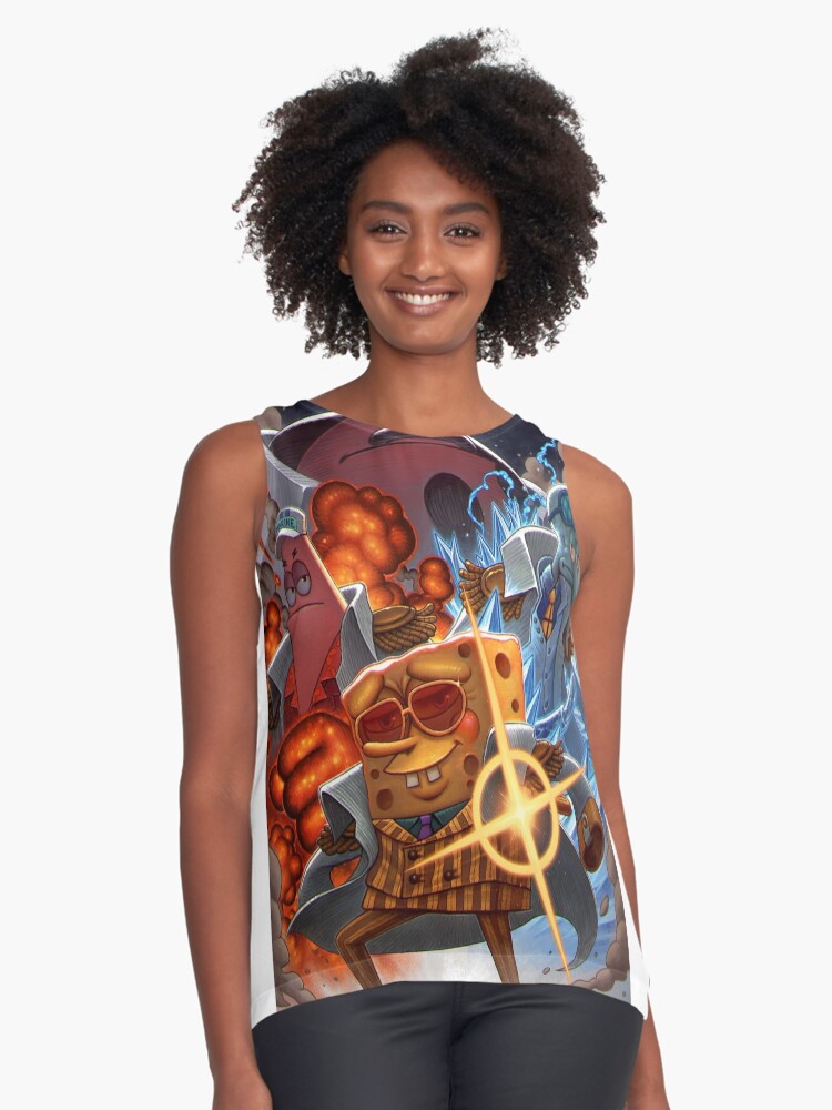 "Spongebob SquarePants Mafia Fanart Merch" Sticker for Sale by ...