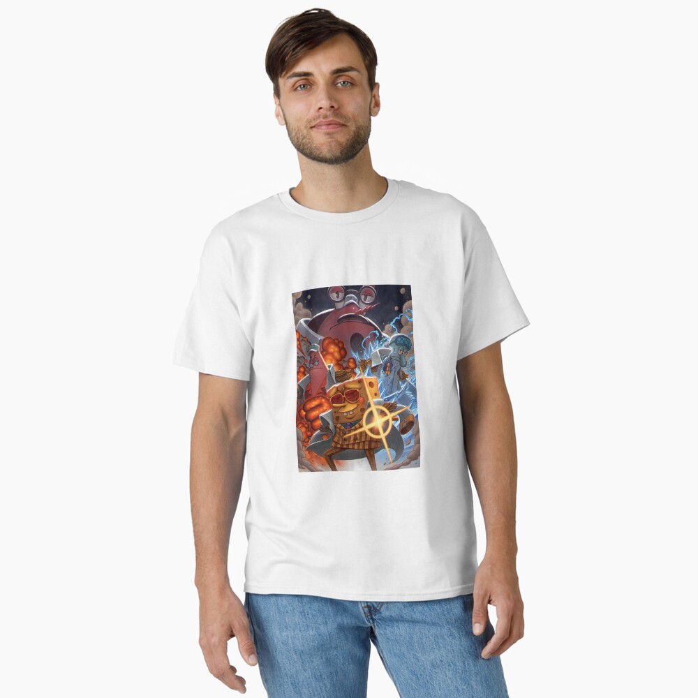 "Spongebob SquarePants Mafia Fanart Merch" Sticker for Sale by ...