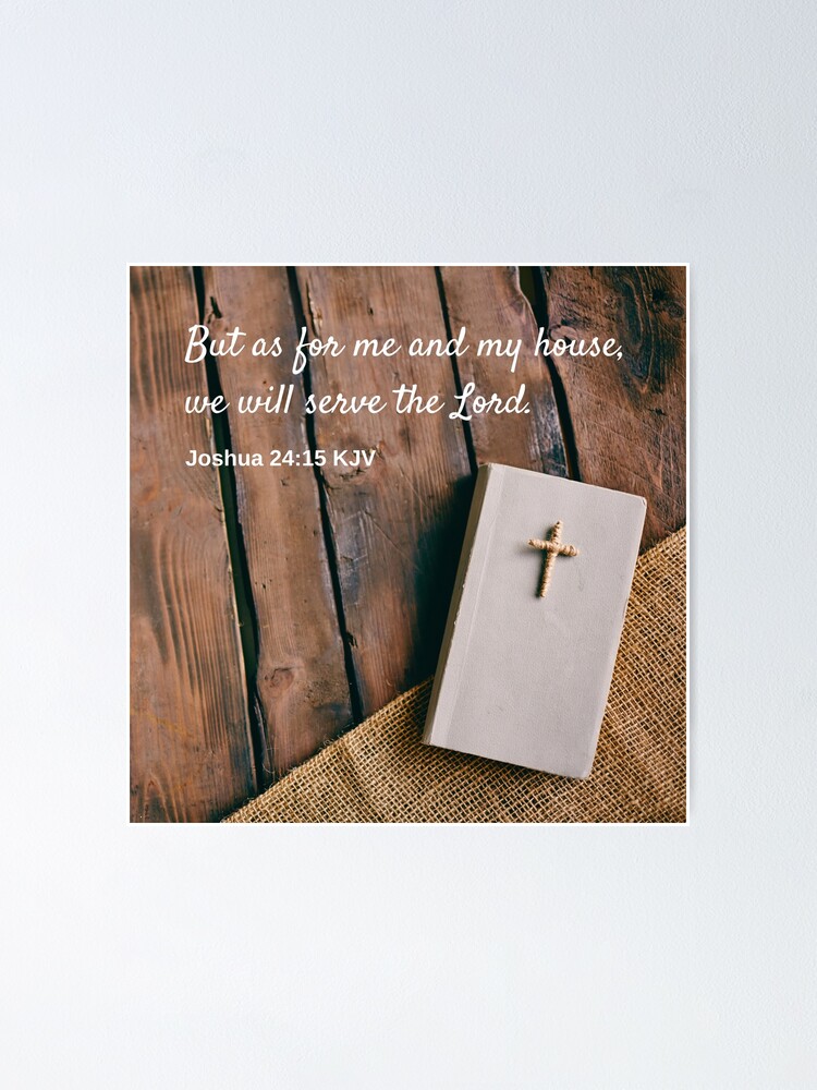 Póster «Josué 24:15 Versión King James Versículo de la Biblia» de ...