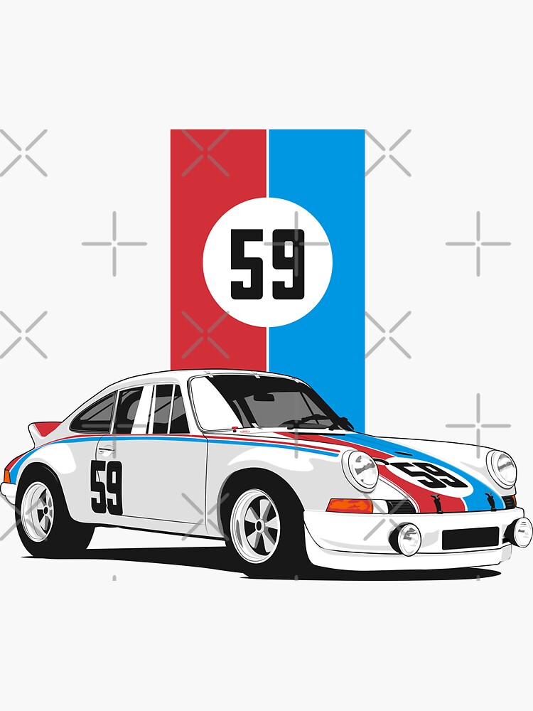 "#59 Racing Livery" Sticker for Sale by ApexFibers | Redbubble