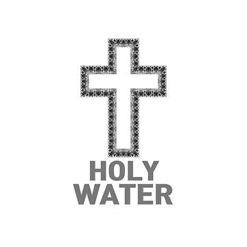 "Holy Water Christianity Cross " Sticker for Sale by ChristianQuote ...