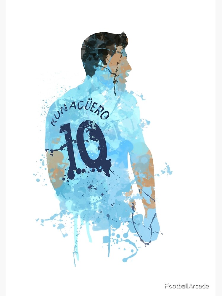 "Sergio Kun Aguero Art" Photographic Print for Sale by FootballArcade ...