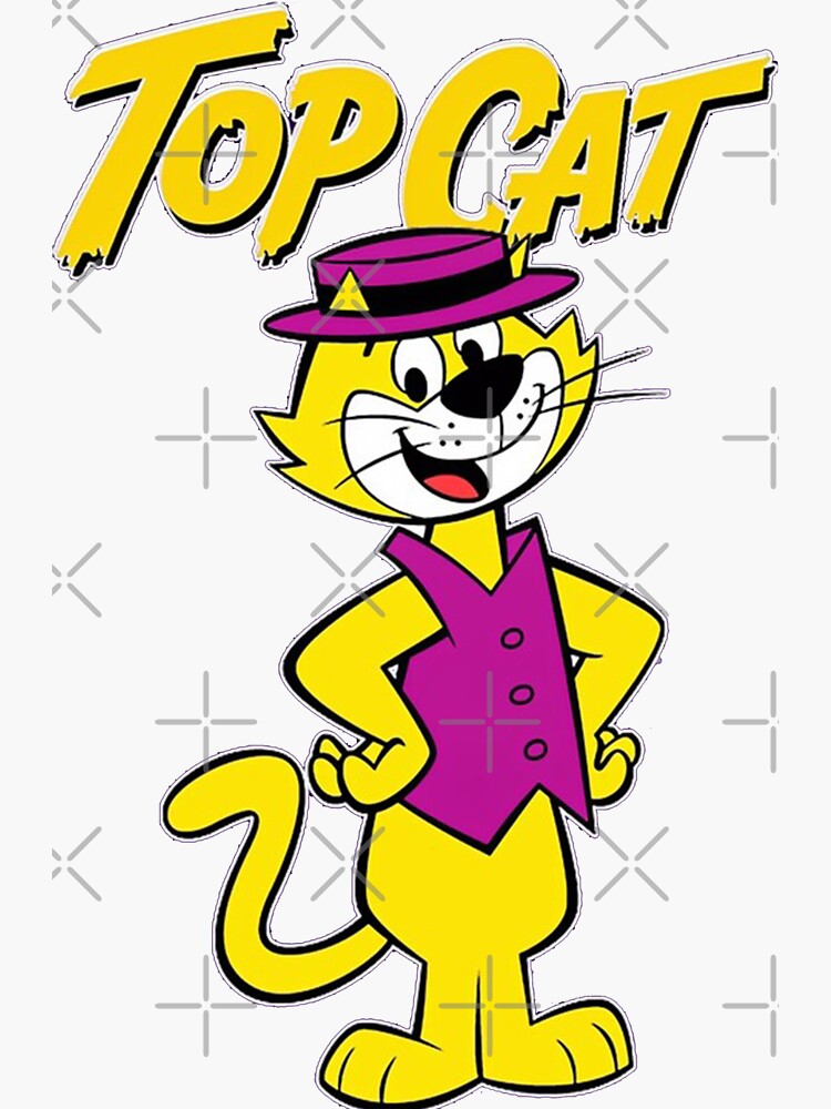 "Top Cat 2" Sticker for Sale by YogaGear | Redbubble