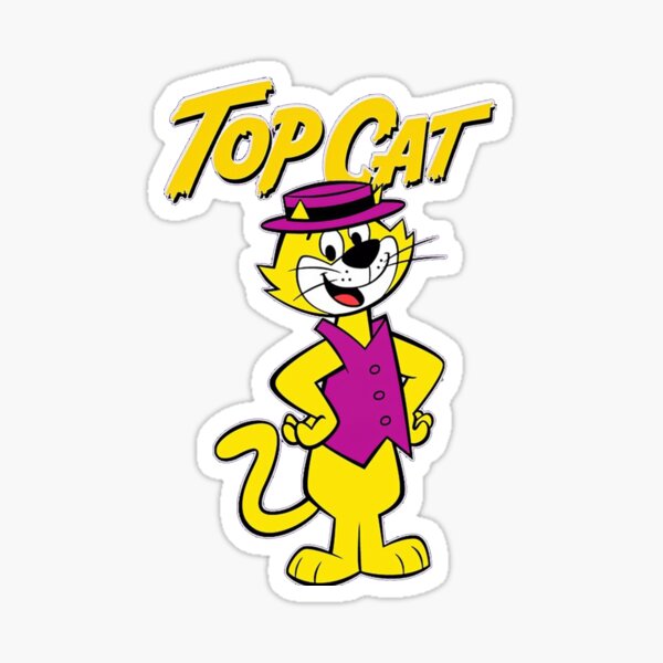 "Top Cat 2" Sticker for Sale by YogaGear | Redbubble